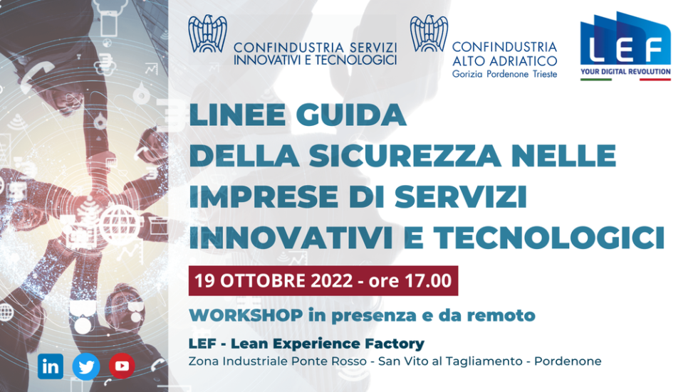 LINEE GUIDA SULLA SICUREZZA PER LE IMPRESE DI SERVIZI INNOVATIVI E ...
